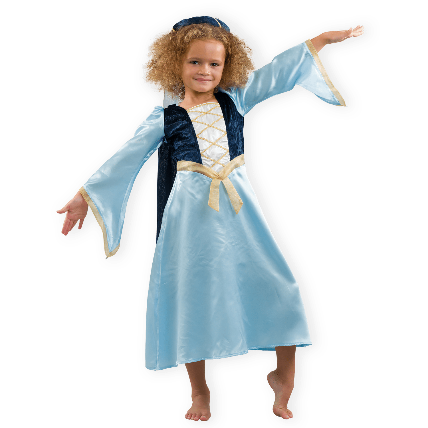 Kids Maid Marian Costume for Medieval Dress Up - Pretend to Bee