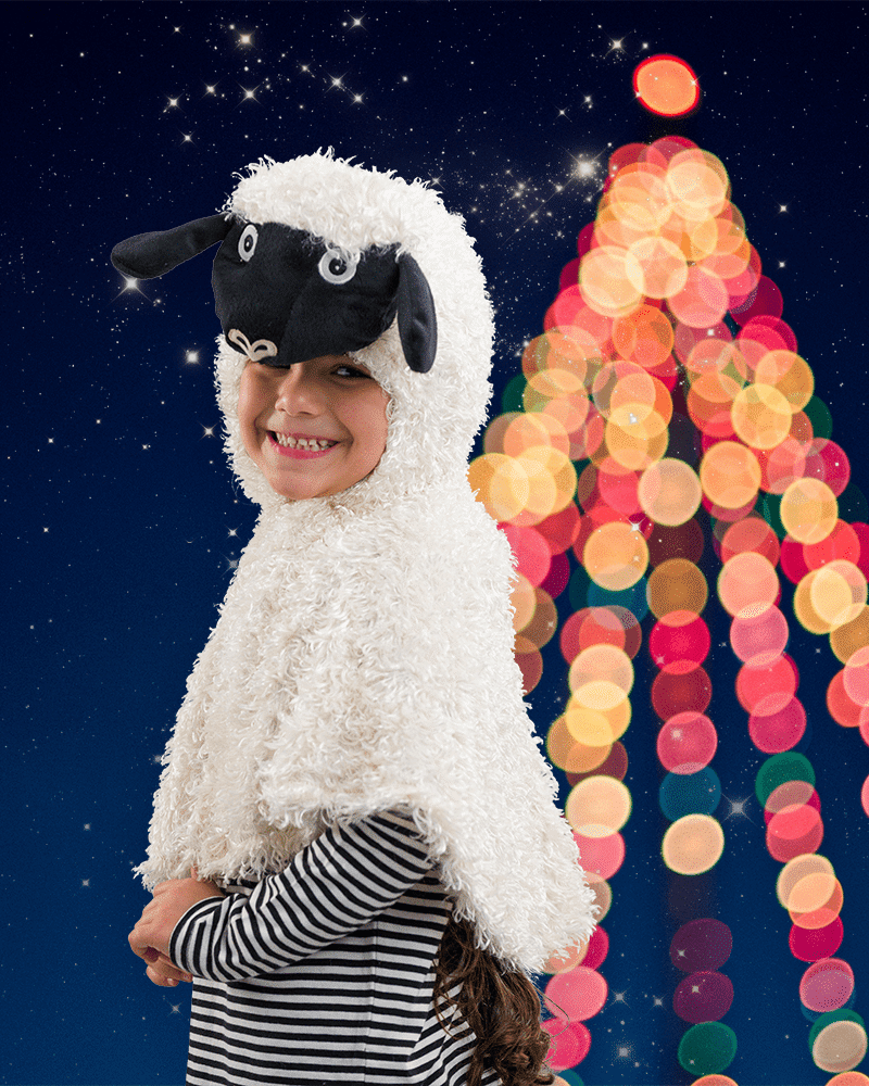 Kids Sheep Dress Up Cape - Pretend to Bee